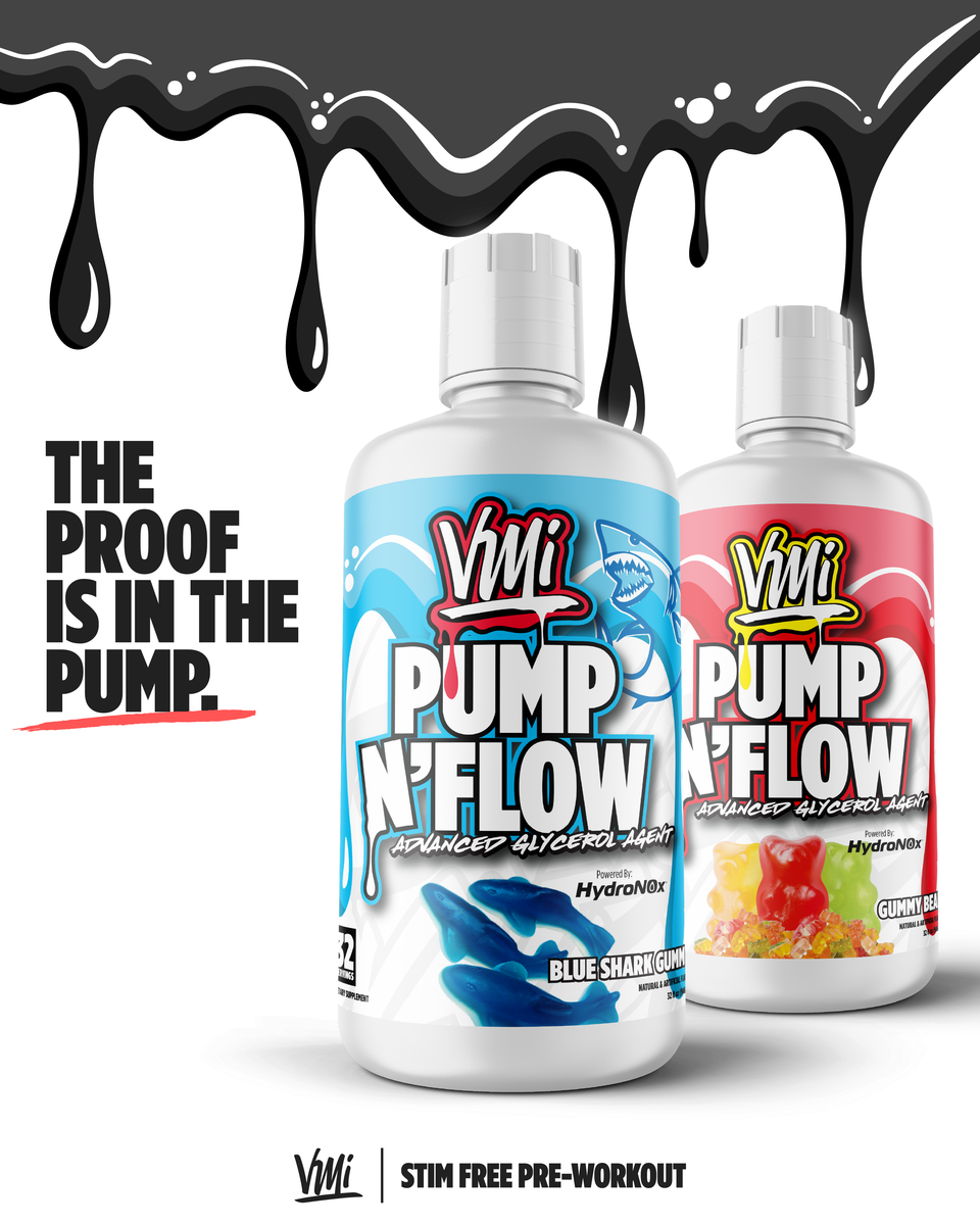 PUMP N' FLOW Stim Free Pre-Workout Pump Liquid w/ Glycerol – VMI Sports