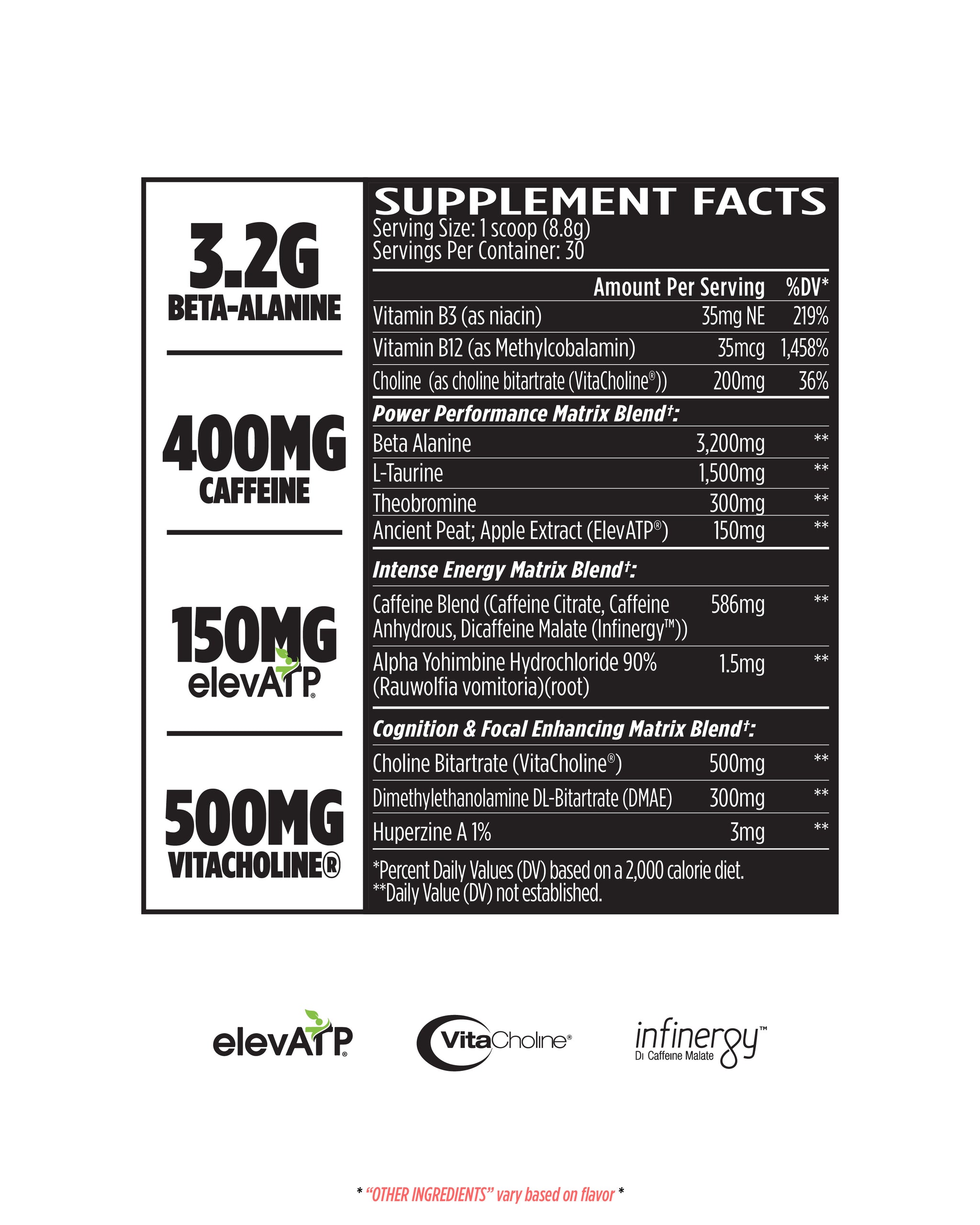 K-XR Pre Workout 30 serving | Intense Workouts |7 Amazing Flavors – VMI ...