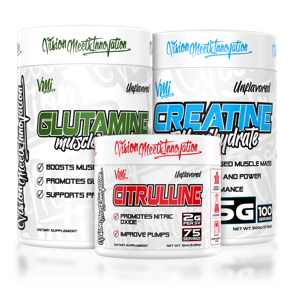 Big 3 Essential Stack: Creatine, Glutamine, & Citrulline